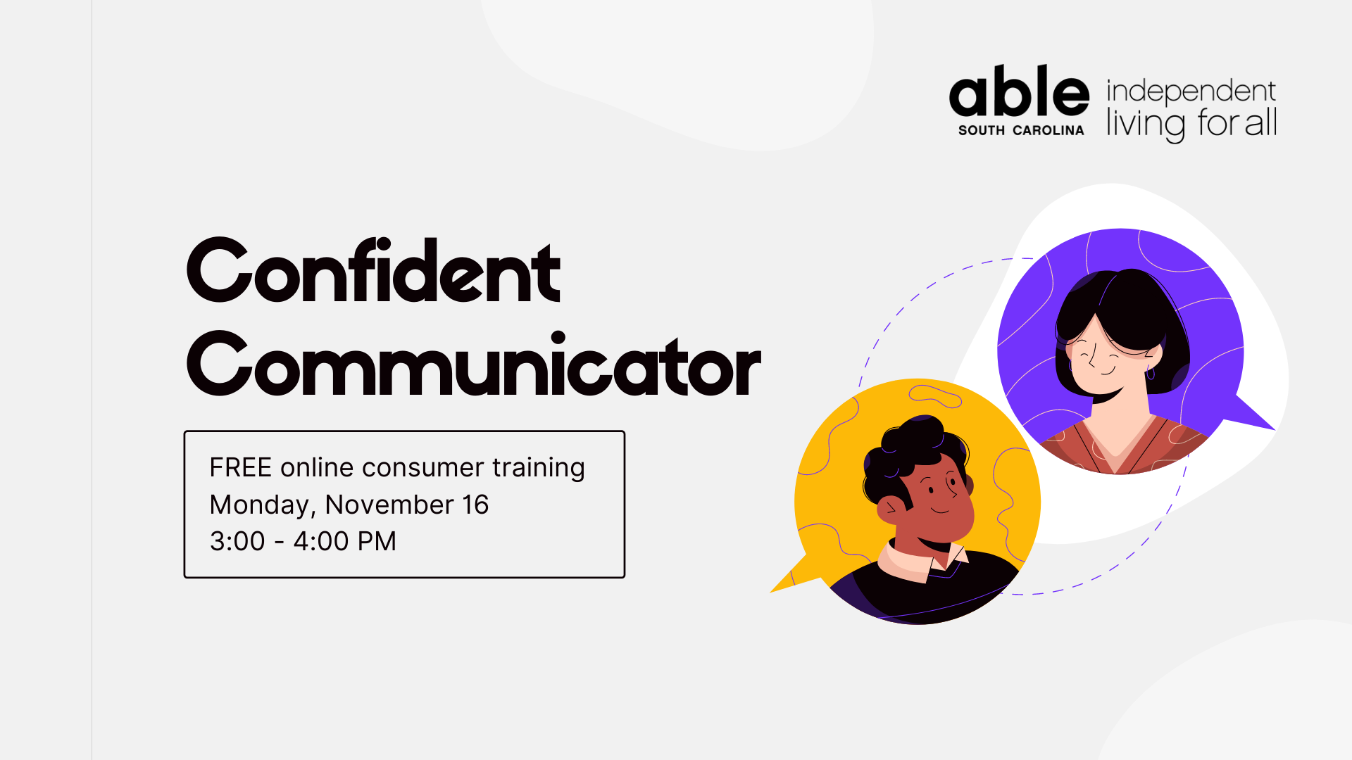 Confident Communicator Consumer Training